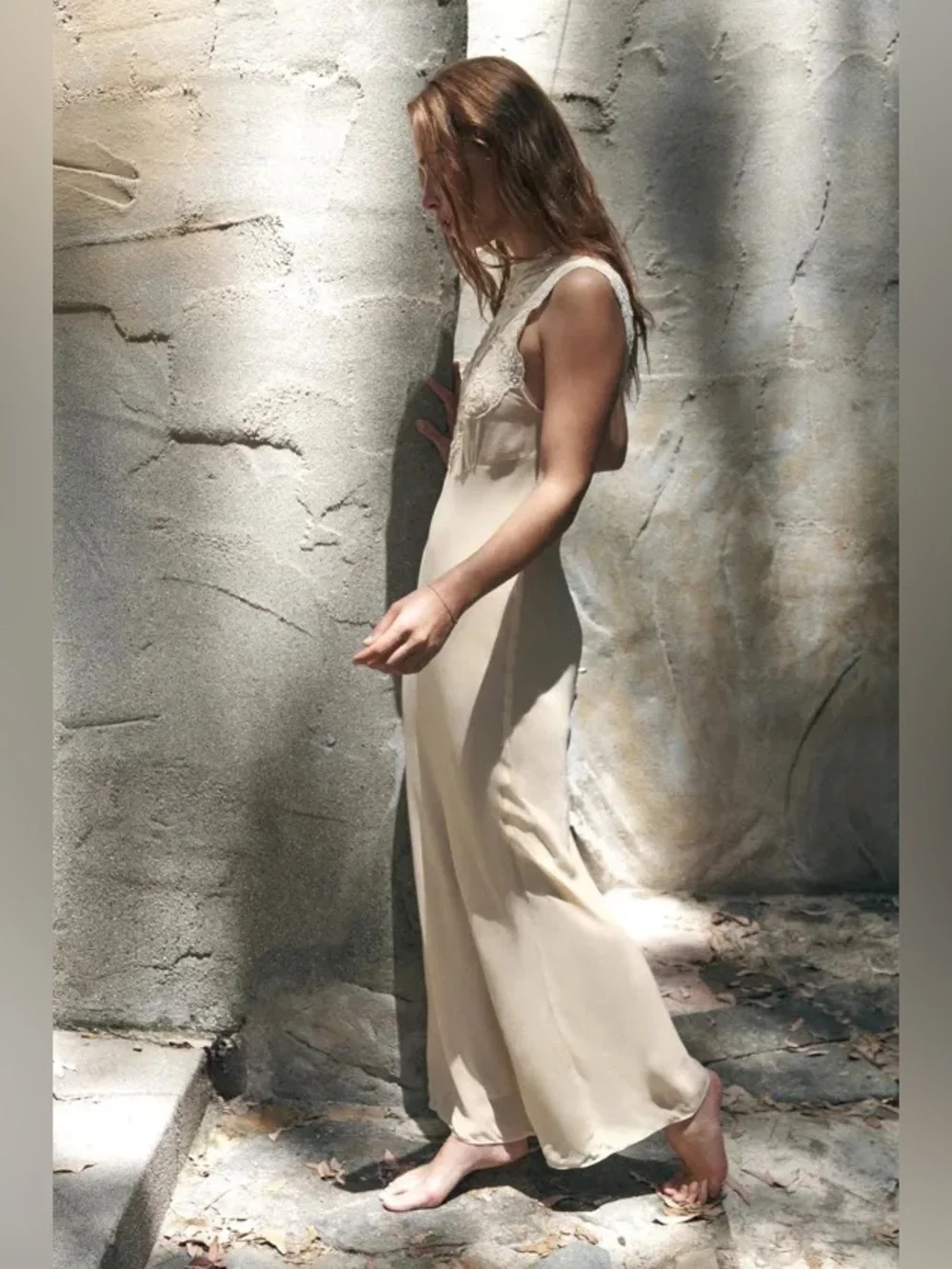 Zara | Dresses | Zara Limited Edition Embroidered Beaded Maxi Dress Xs ...